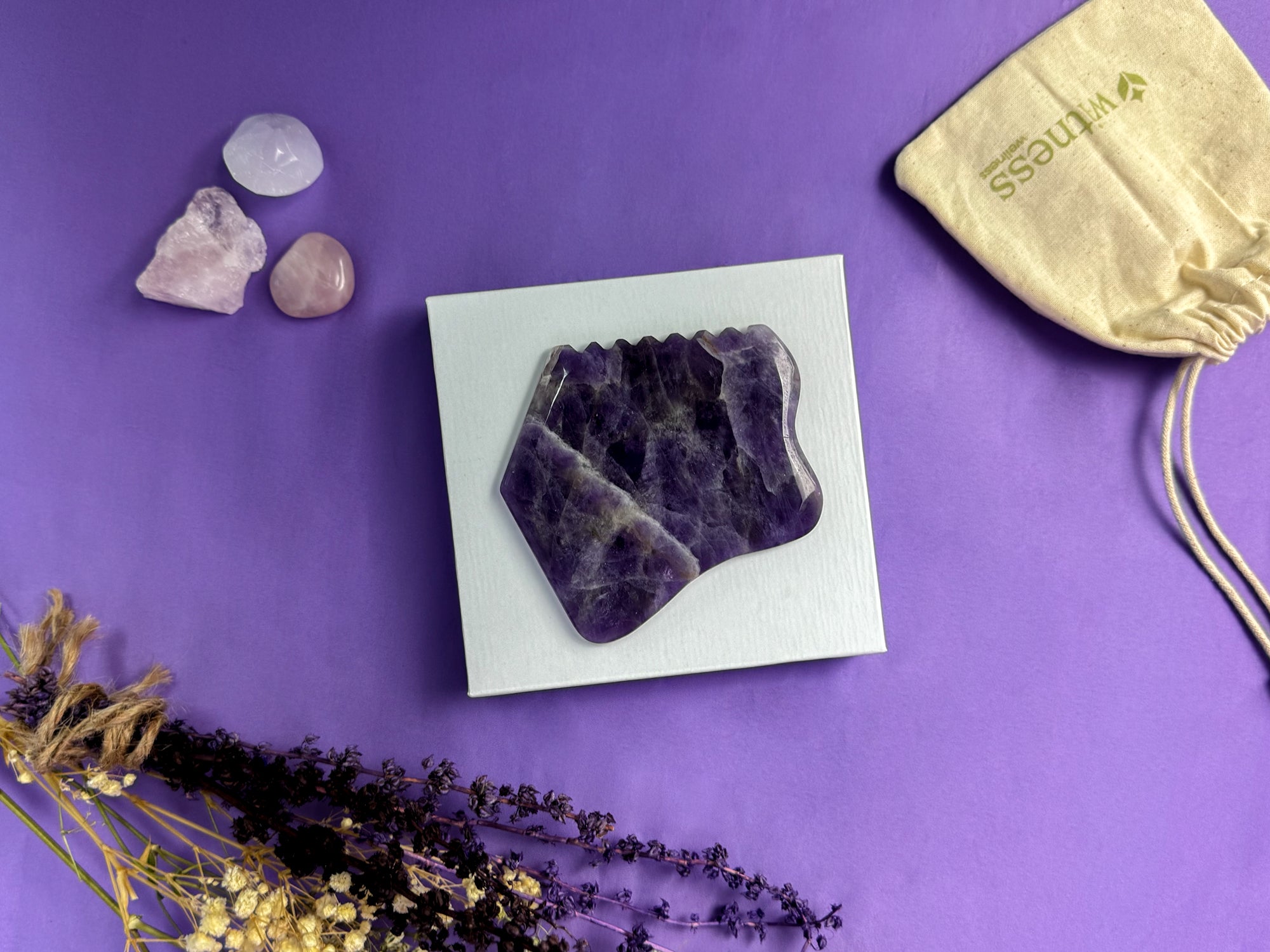 The Healing Effect Of The Amethyst Gua Sha – witnesswellness